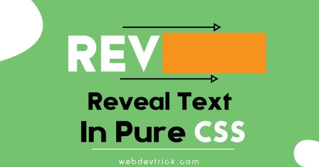 Animated Text Reveal In Pure CSS | Example With Source Code Animated Text Reveal In Pure CSS | Example With Source Code