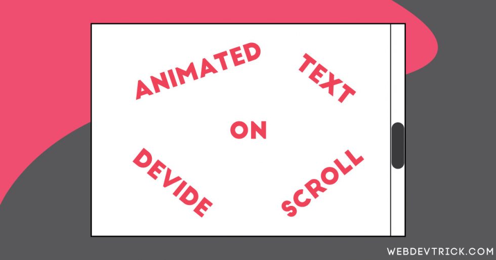 Text Animate On Scroll Using HTML CSS JavaScript | Divide Into Parts Text Animate On Scroll Using HTML CSS JavaScript | Divide Into Parts